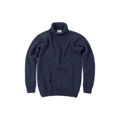 Nansen High Neck, Navy Melange – Westerlind
