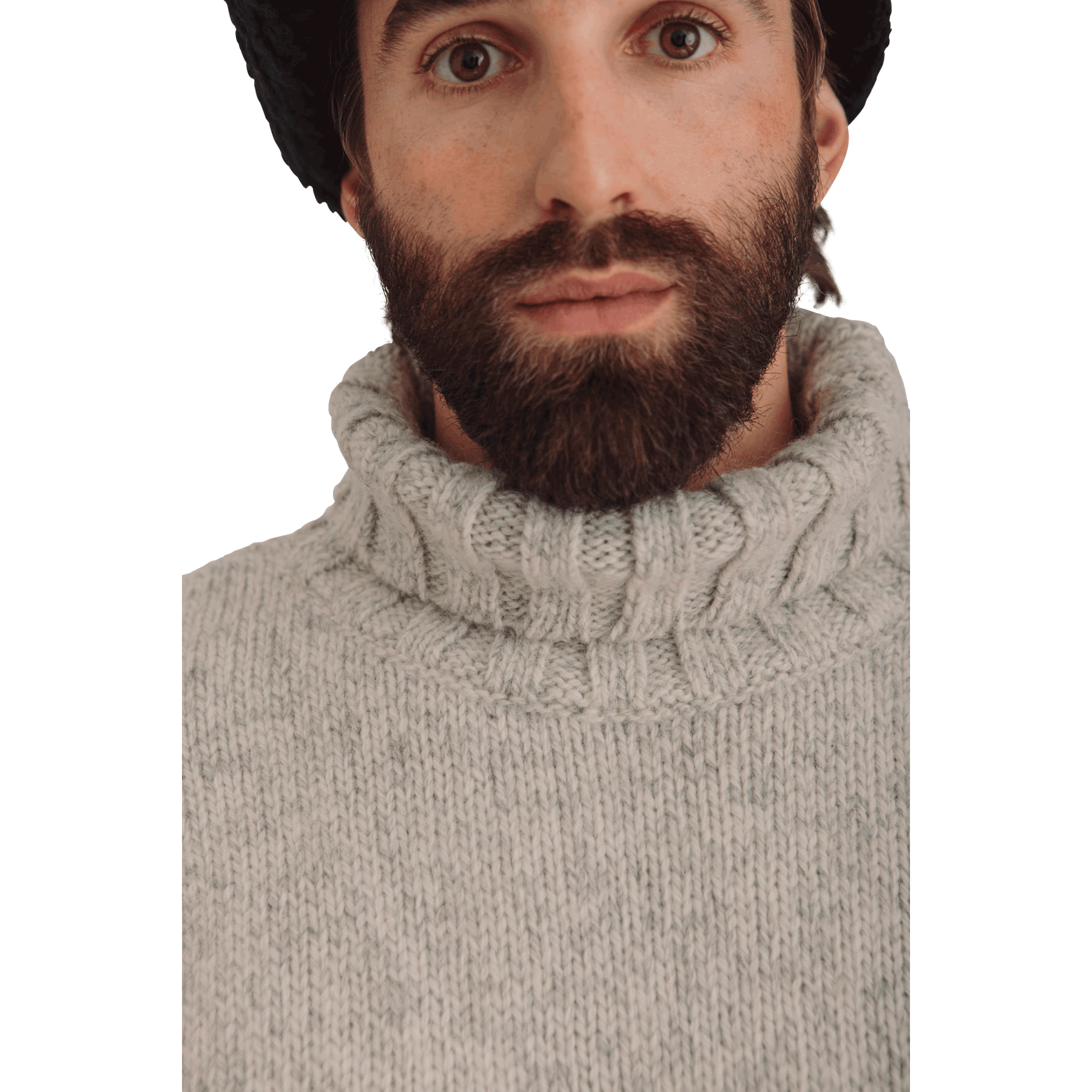 Nansen High Neck, Grey Melange – Westerlind