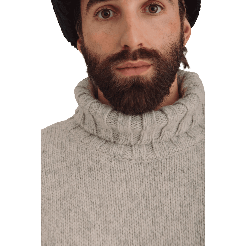 Nansen High Neck, Grey Melange – Westerlind