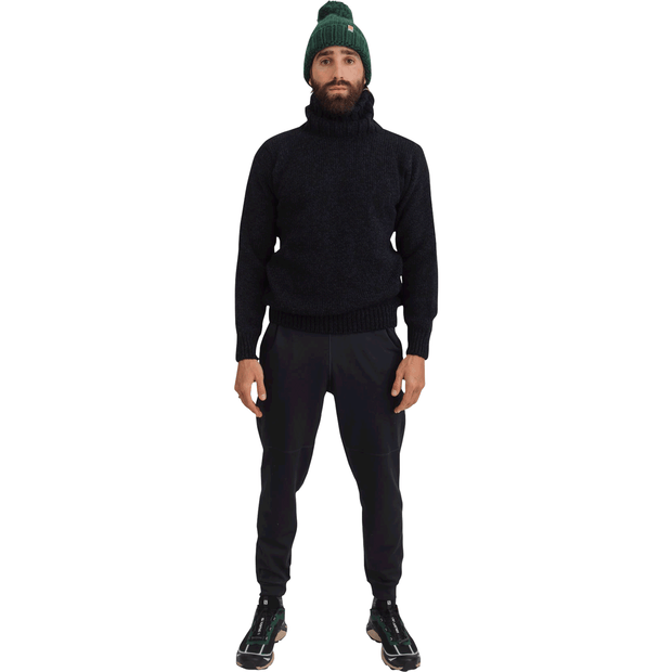 Nansen High Neck, Navy Melange – Westerlind